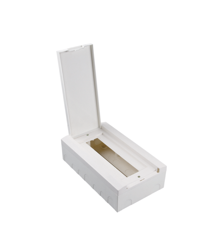 Coffret apparent 12 modules avec porte opaque - Lap electric